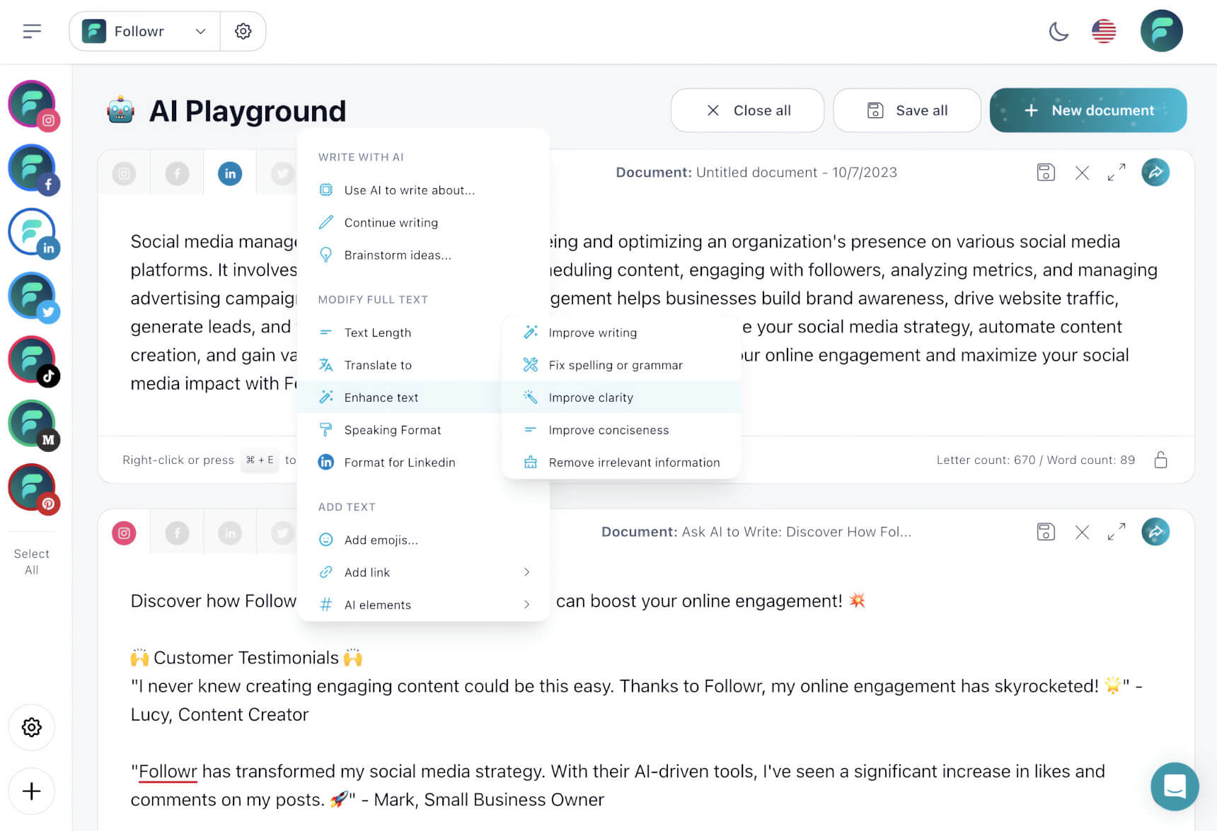 Followr - AI Social Media Management Platform